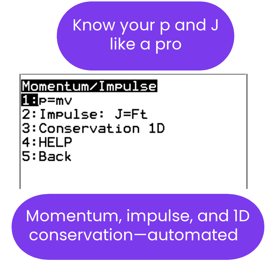 PHYSICS Mechanics SOLVER TI84 Plus CE Programs – mcstutoring.com