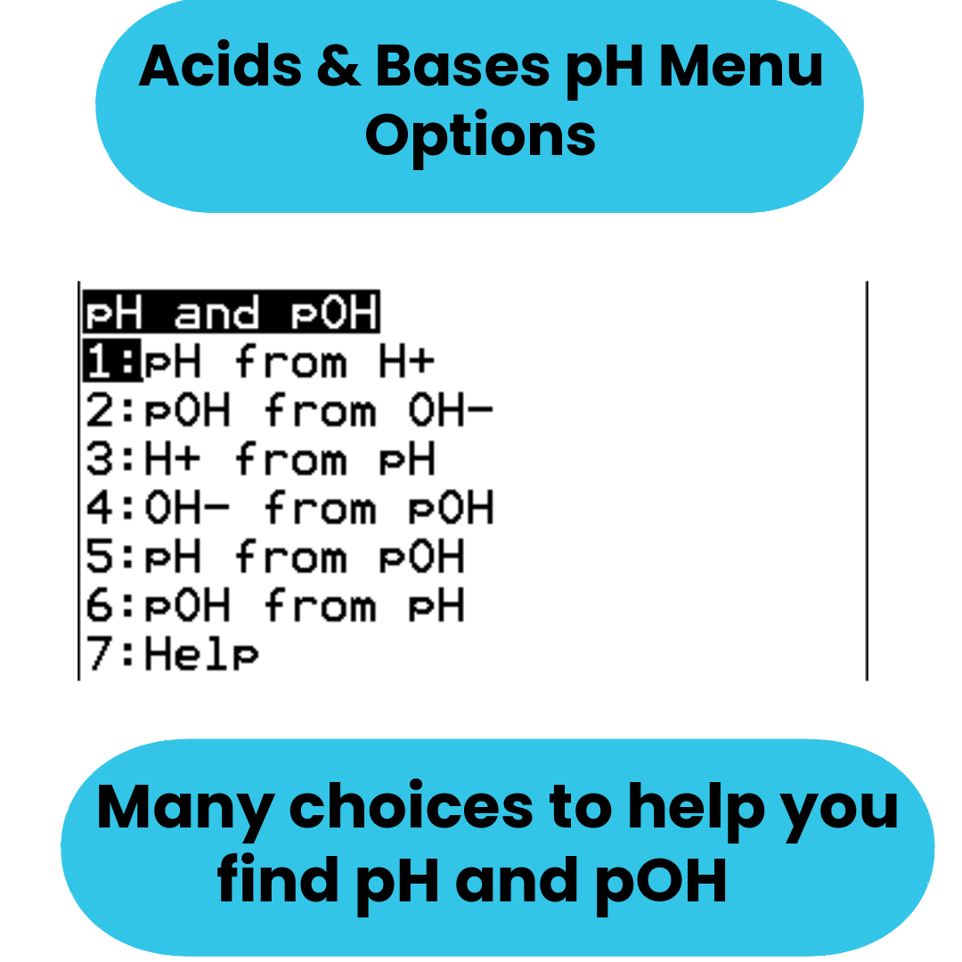 Acids & Bases Solver TI-84 Plus CE Program – mcstutoring.com