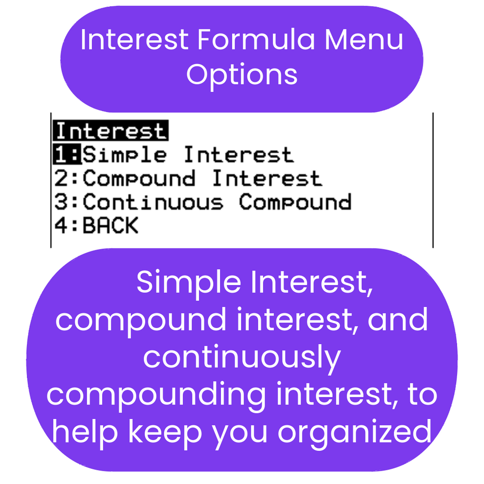 Financial Math Formula TI-84 Plus CE Calculator Program: FINMATH1 ...