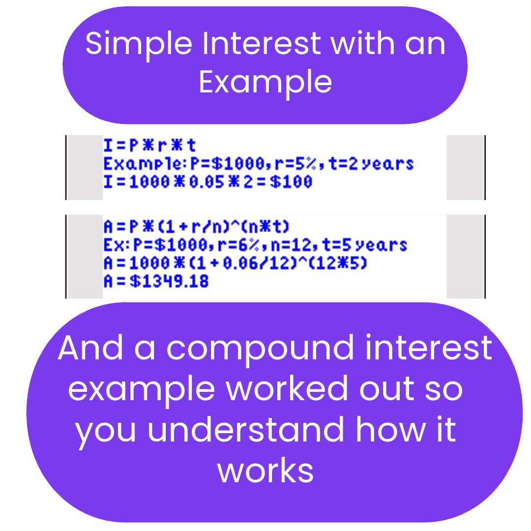 Financial Math Formula TI-84 Plus CE Calculator Program: FINMATH1 ...