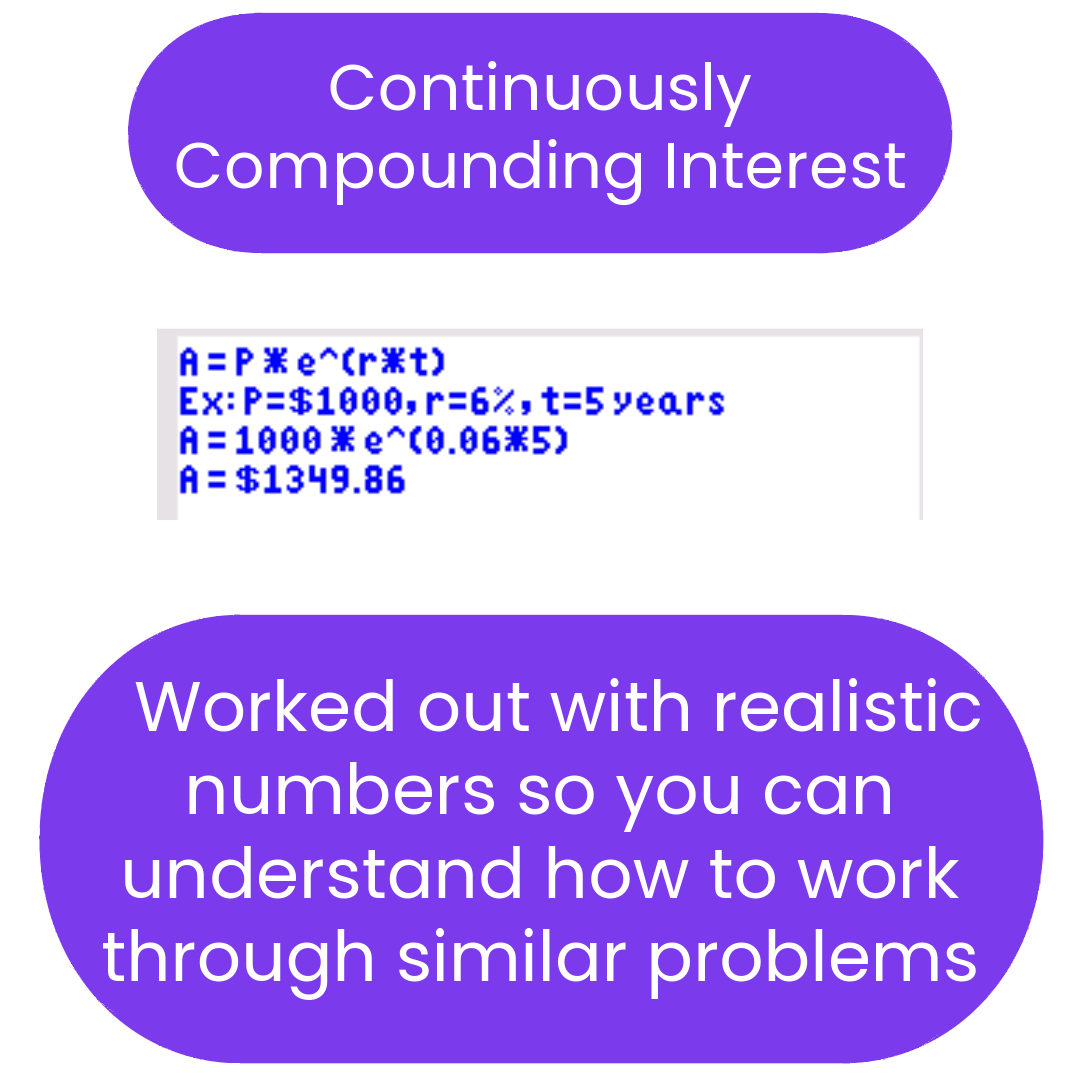 Financial Math Formula TI-84 Plus CE Calculator Program: FINMATH1 ...