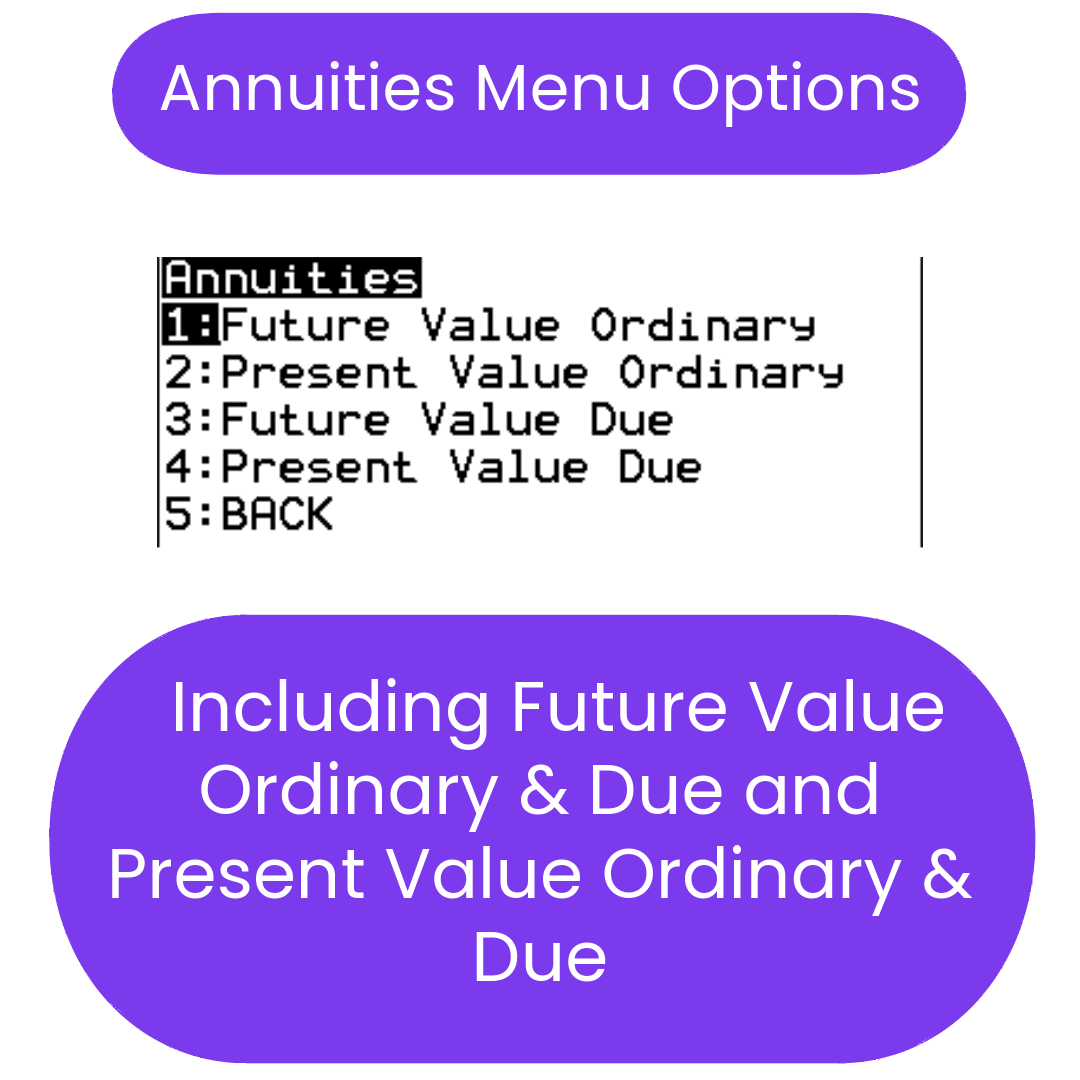 Financial Math Formula TI-84 Plus CE Calculator Program: FINMATH1 ...