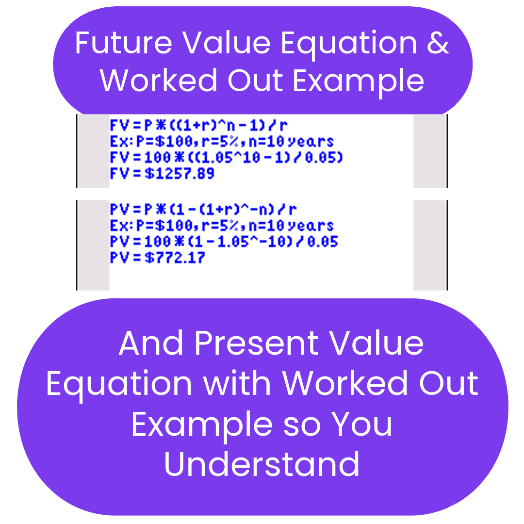 Financial Math Formula TI-84 Plus CE Calculator Program: FINMATH1 ...
