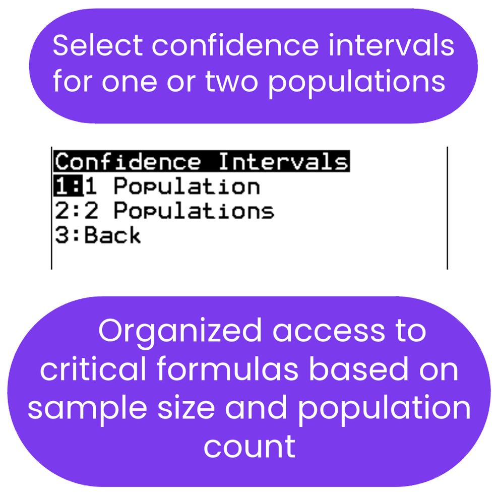Statistics Equations TI-84 Plus CE Stats Formula Program – mcstutoring.com